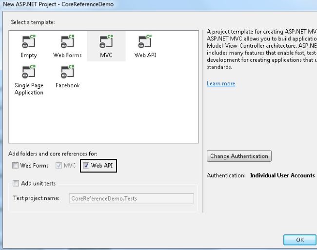 Understanding the Core Reference in ASP.Net Web Application